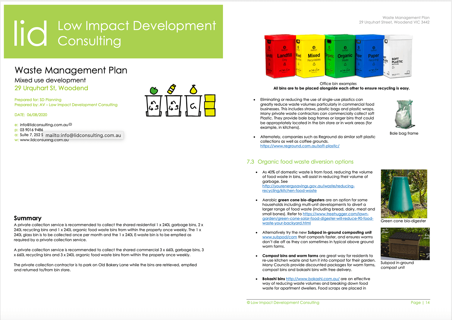 Construction Waste Management Plan Sample Waste Management Plan